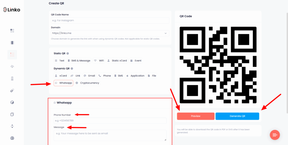 How to Create a WhatsApp QR Code - Free QR Code For WhatsApp