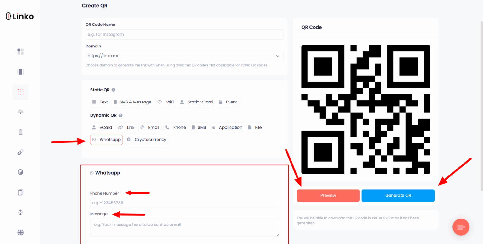 How to Create a WhatsApp QR Code - Free QR Code For WhatsApp