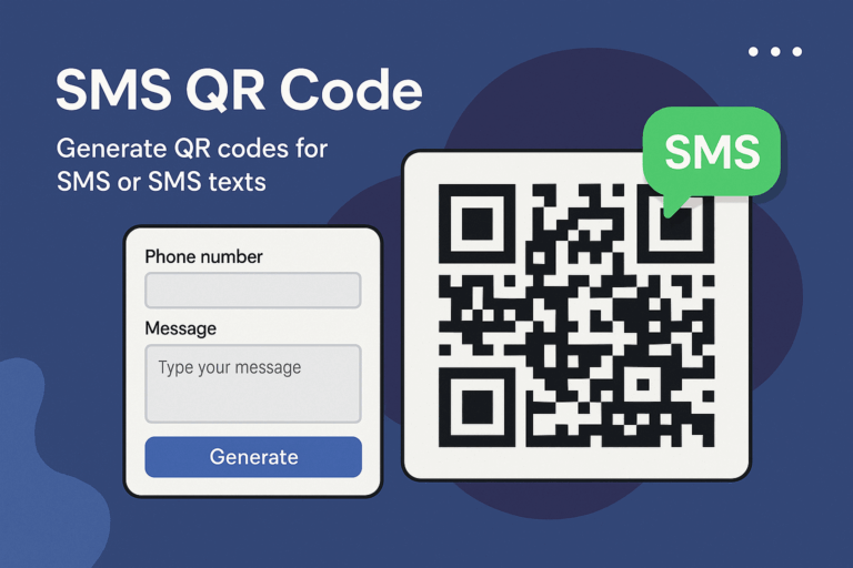 How to Generate a QR Code For SMS Texts – Free SMS QR Code